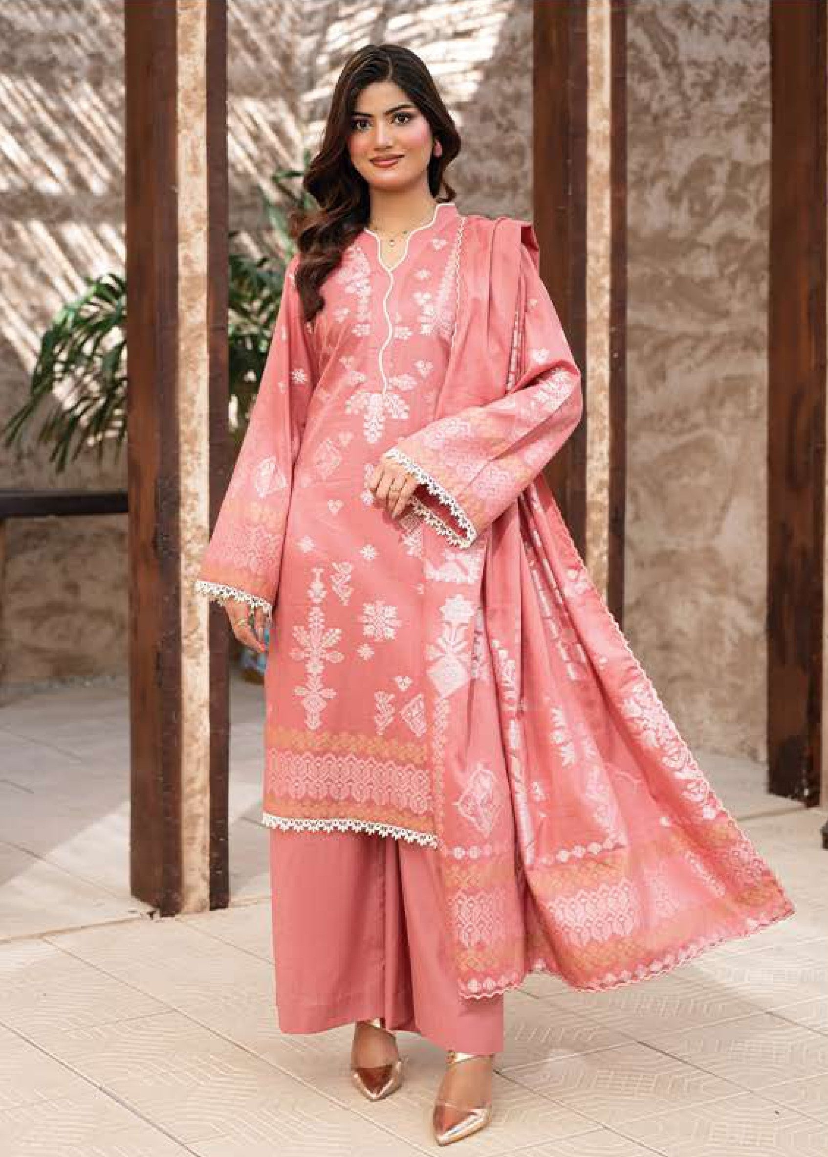 LINNET by KBC FASHION ( Cavern Pink ) – Karachi Branded Collection